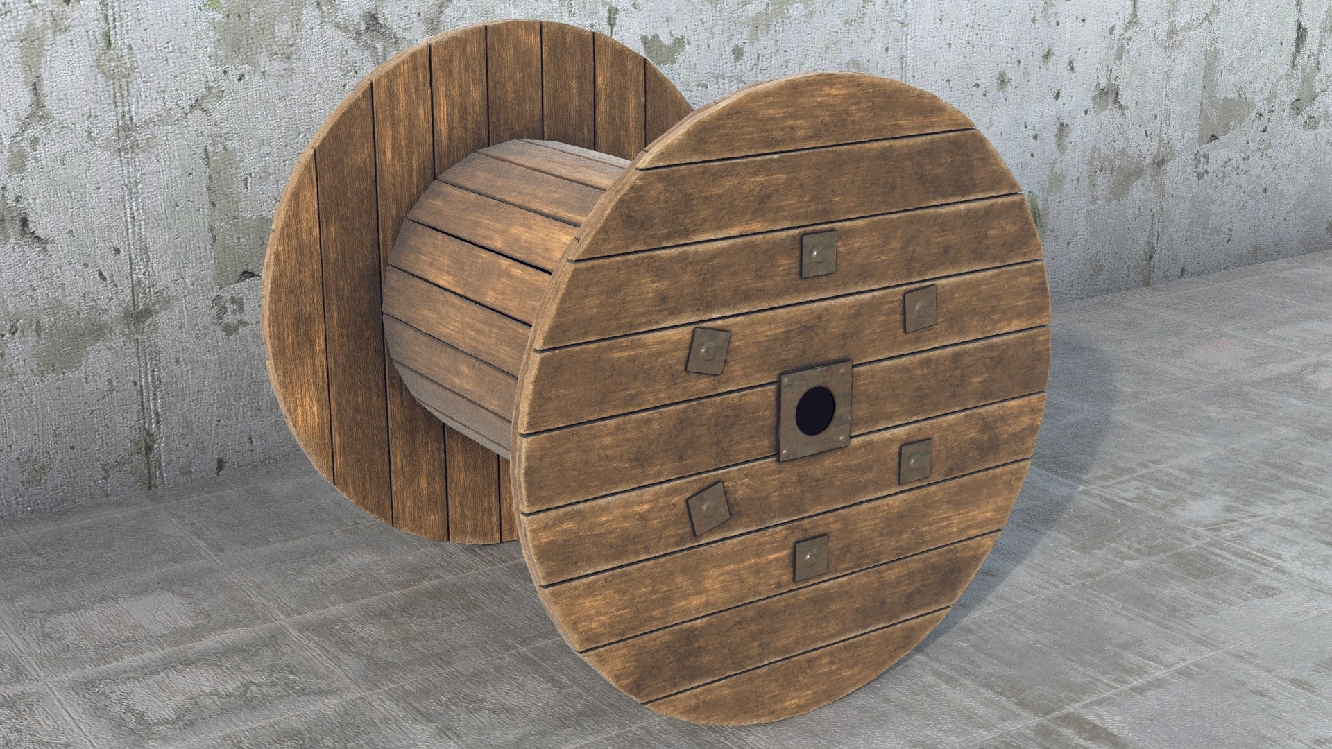 Cable Reel HD 3D Model - TurboSquid 1823654