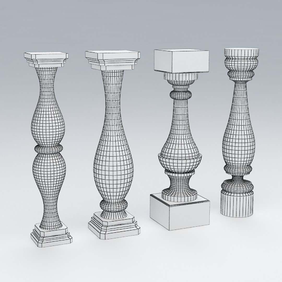 Balustrade 3d Max
