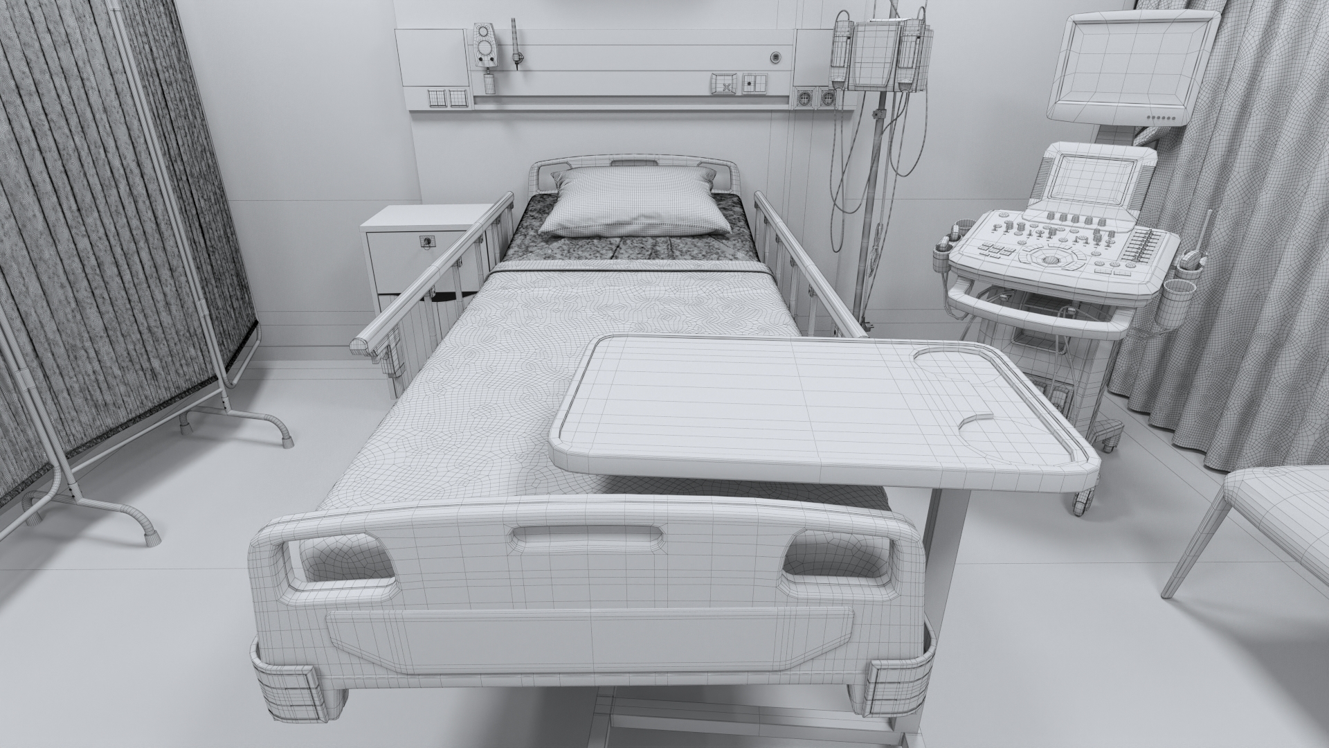 Hospital room 3D - TurboSquid 1656600