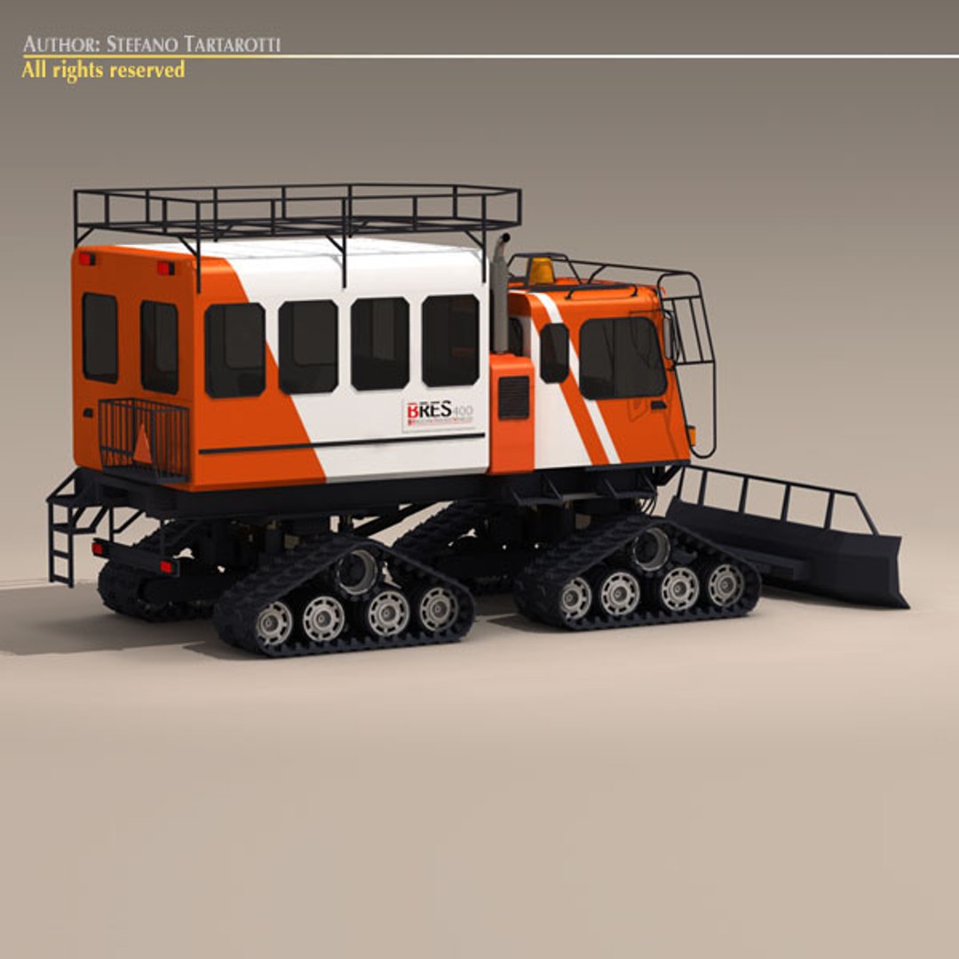 Bres400 Snowcat Passenger Snow 3d Model