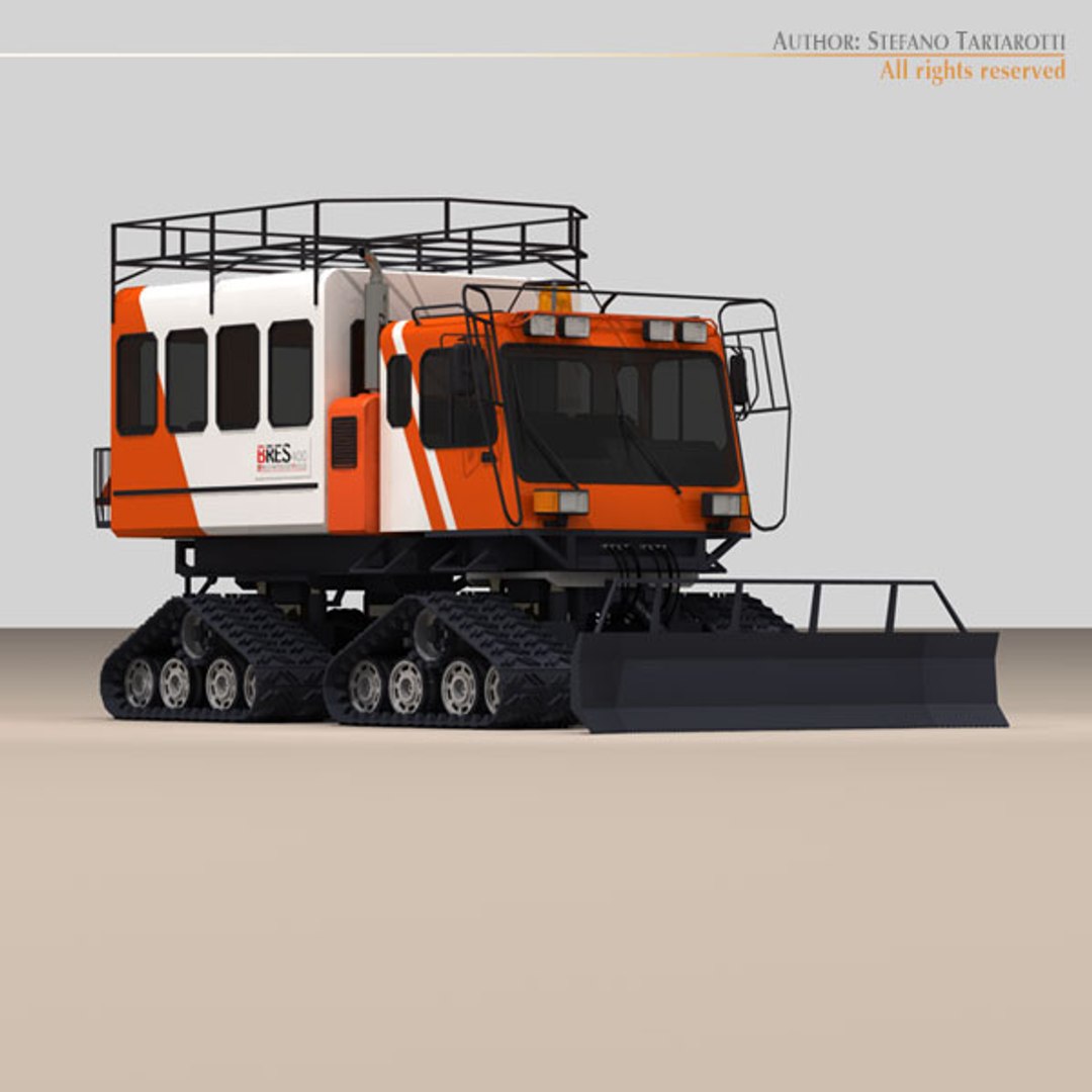 Bres400 Snowcat Passenger Snow 3d Model