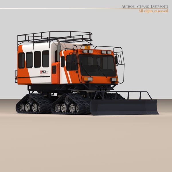 bres400 snowcat passenger snow 3d model