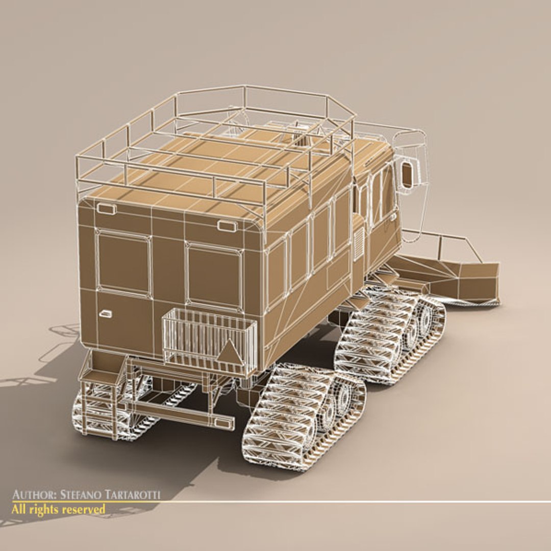 Bres400 Snowcat Passenger Snow 3d Model