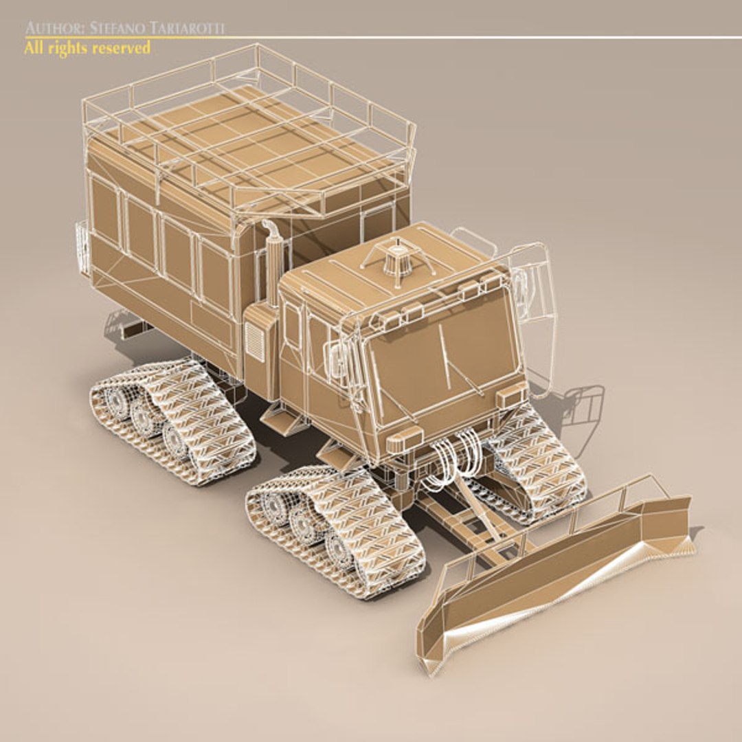 Bres400 Snowcat Passenger Snow 3d Model