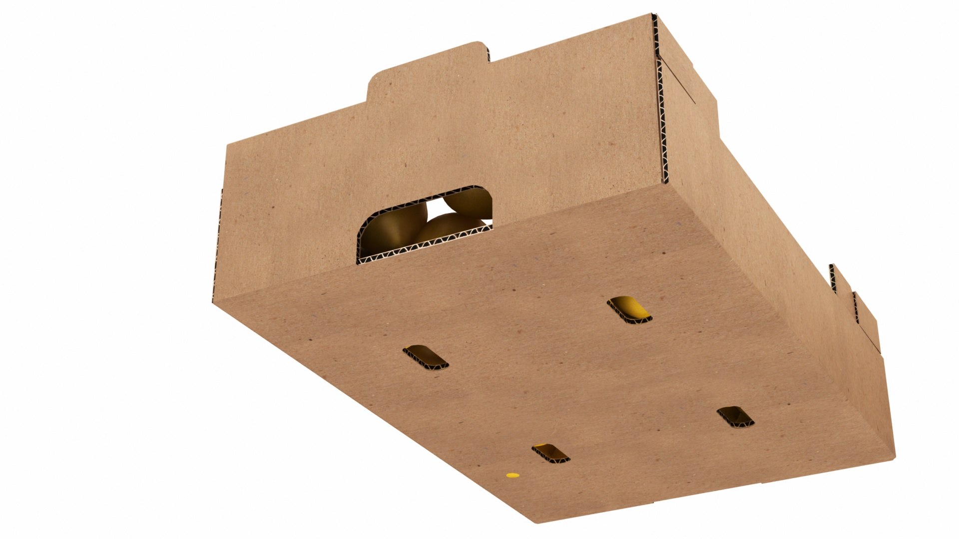 Cardboard Lemons Model - TurboSquid 1540390