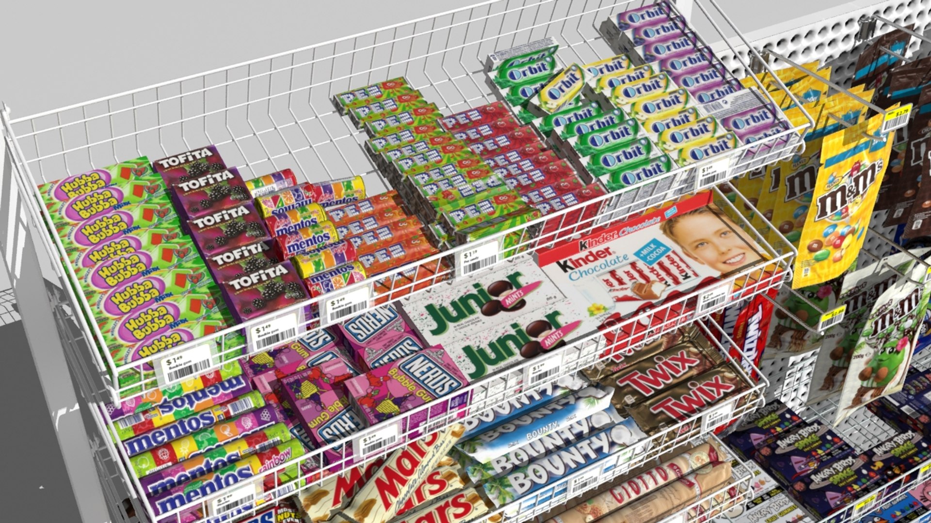 Candy Racks 3D - TurboSquid 1374941