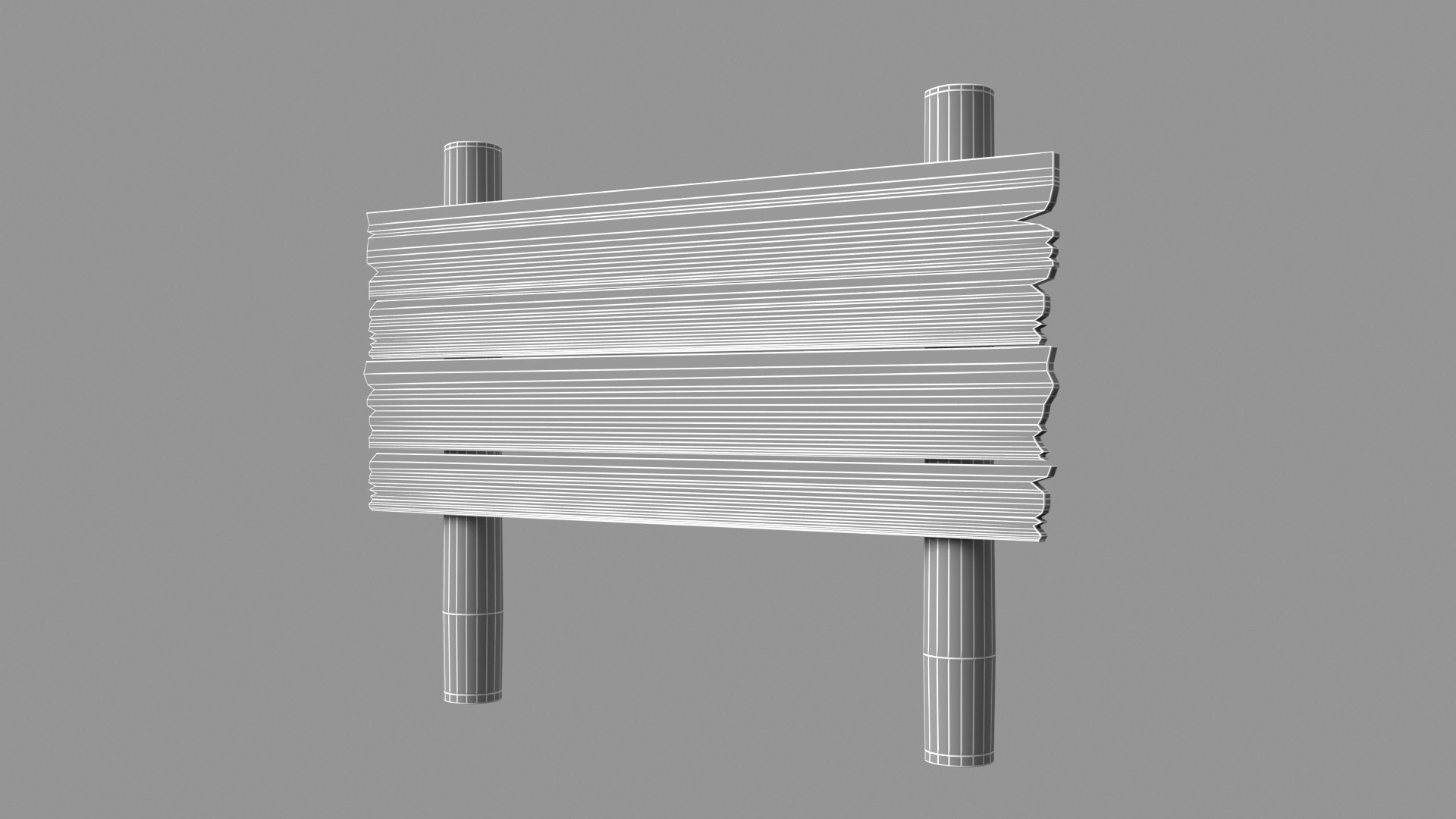 Wood Sign 3D Model - TurboSquid 1614654