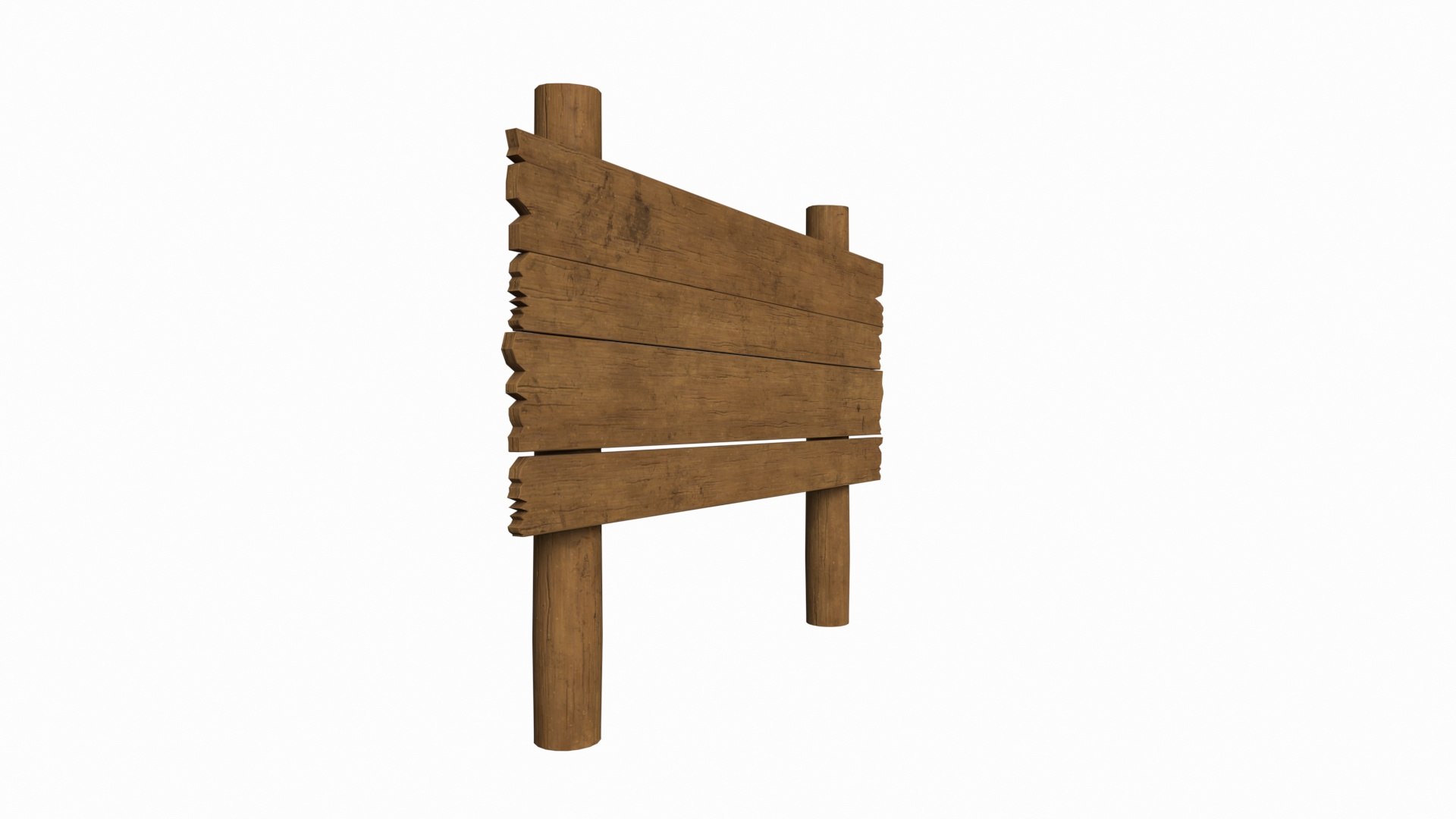 Wood Sign 3D Model - TurboSquid 1614654
