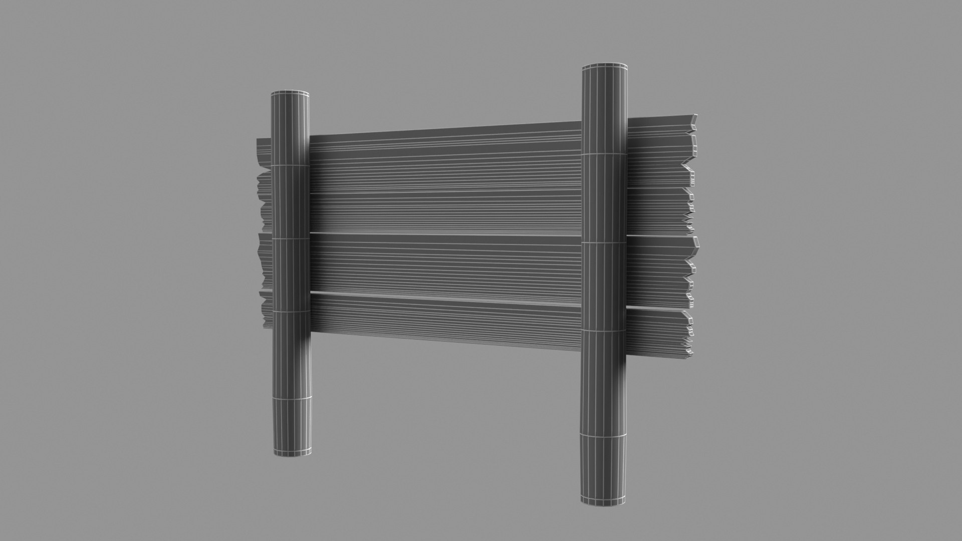 Wood Sign 3D Model - TurboSquid 1614654