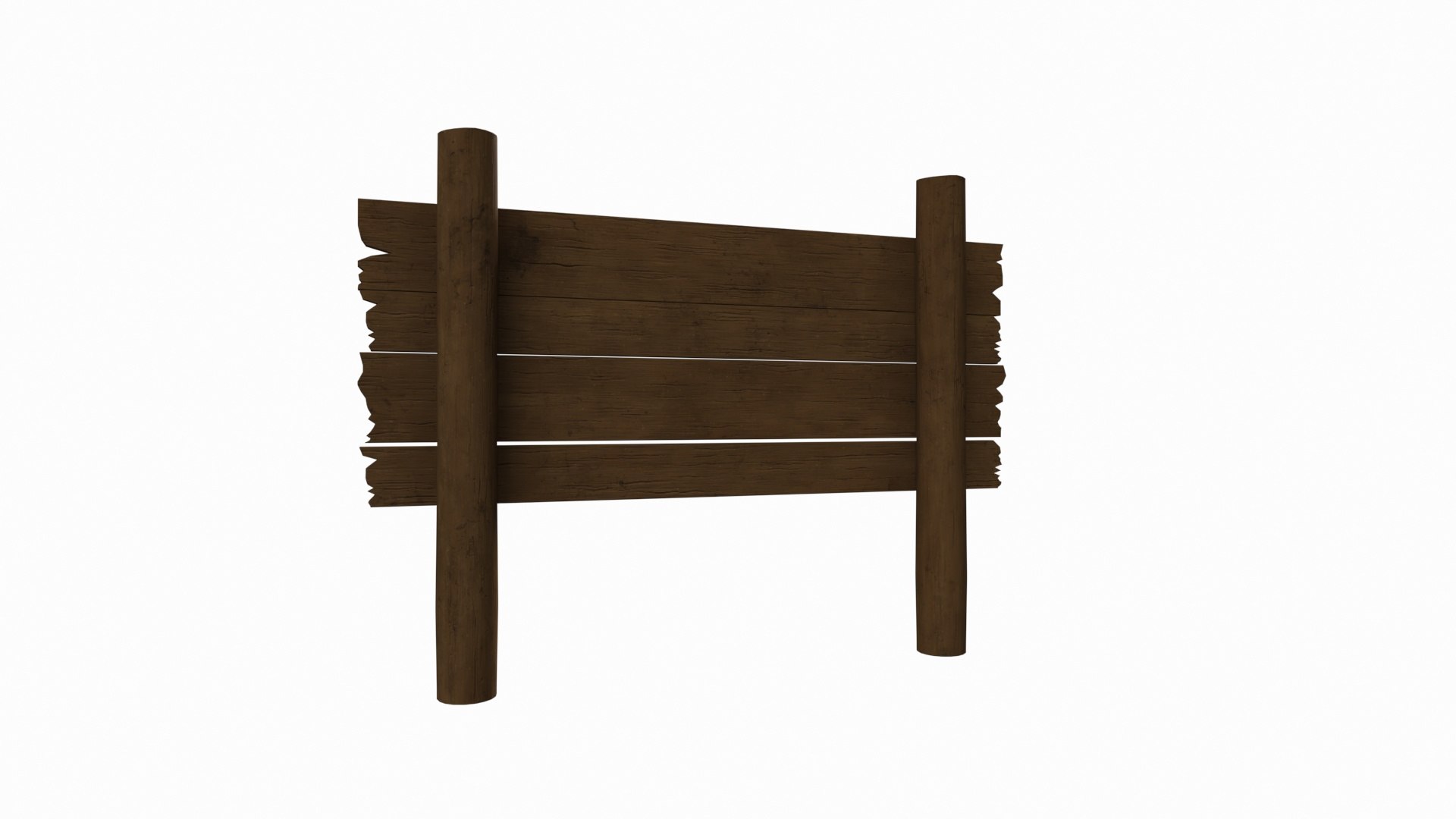 Wood Sign 3D Model - TurboSquid 1614654