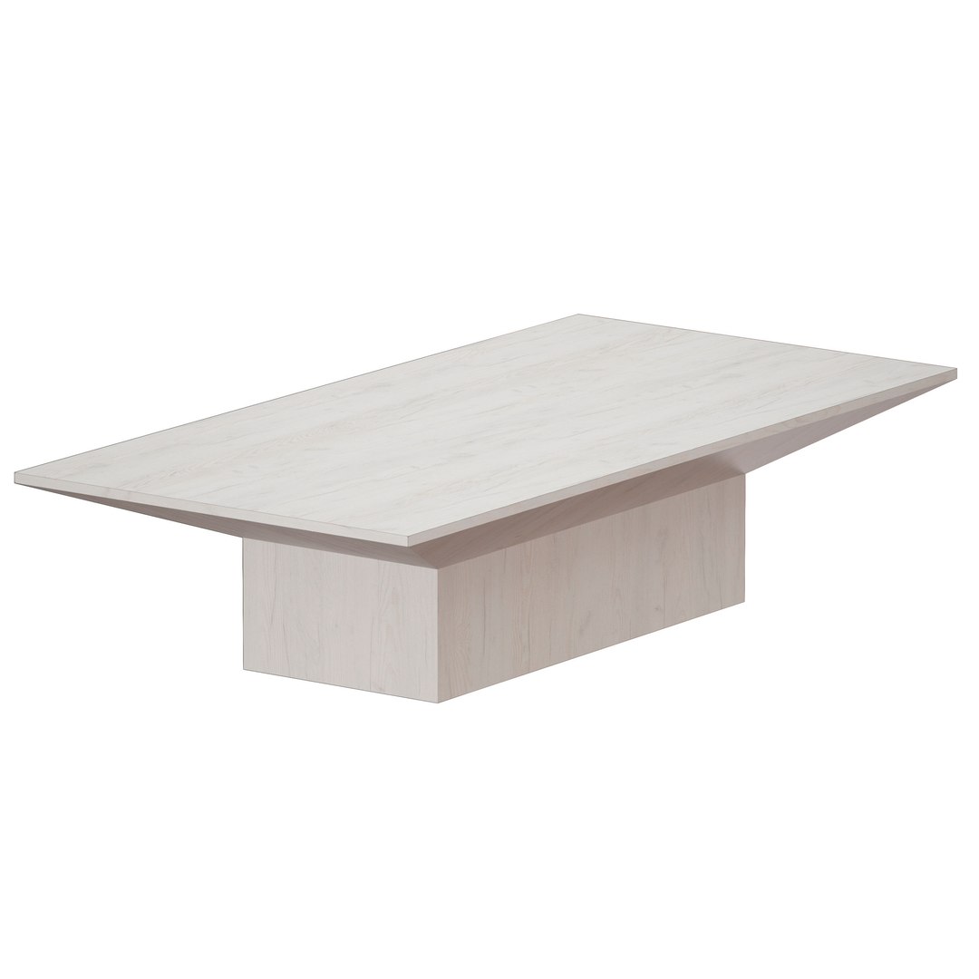 Icon Rectangular Pine Wood Coffee Table 3D model - TurboSquid 1900754