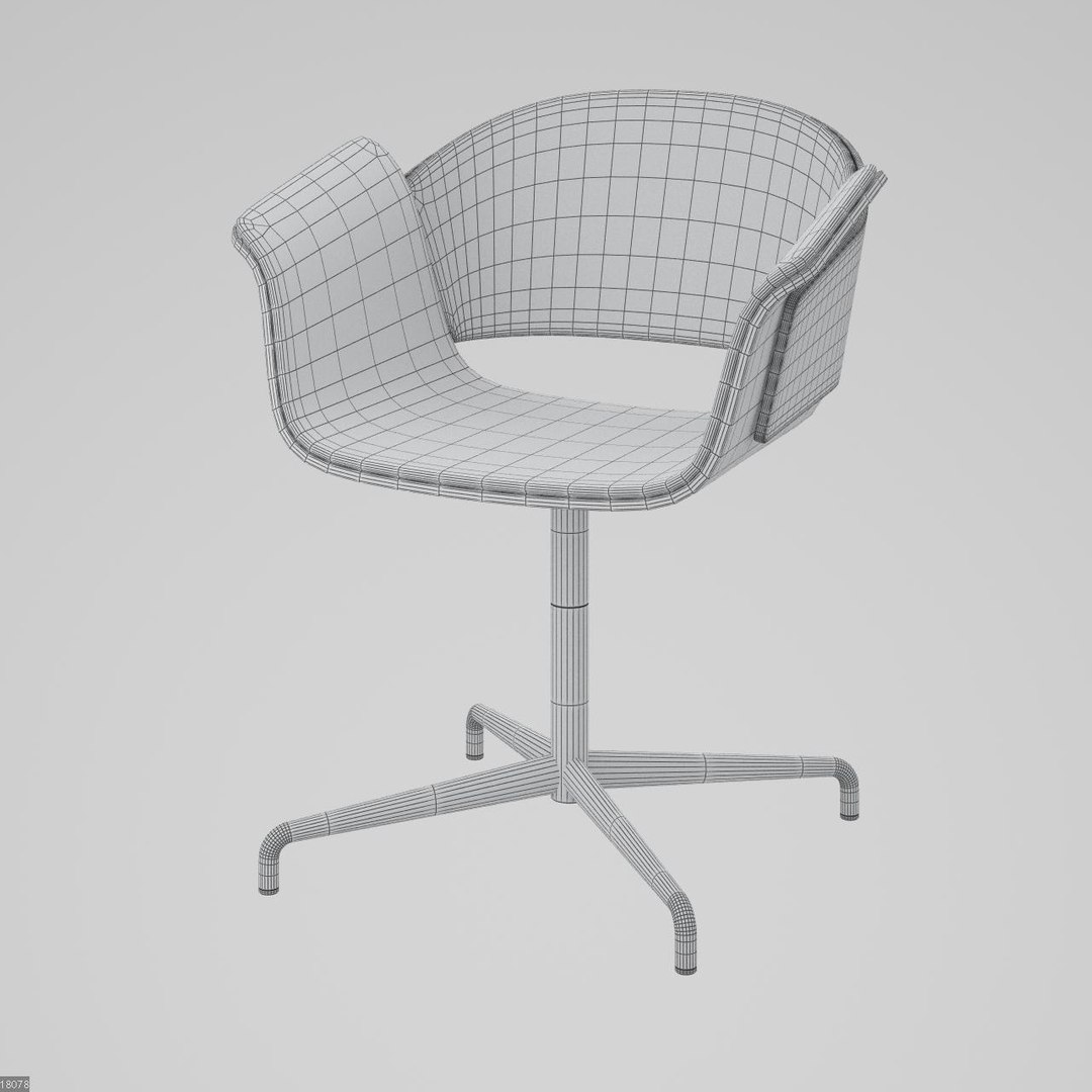 Rondo Bene Chair Wood 3ds