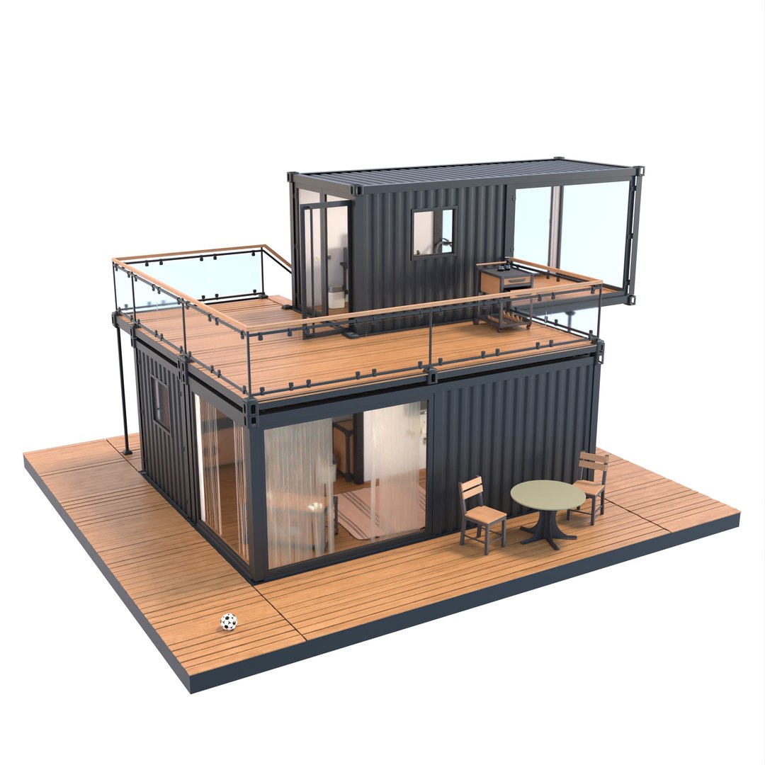 Container House 3D - TurboSquid 2174826