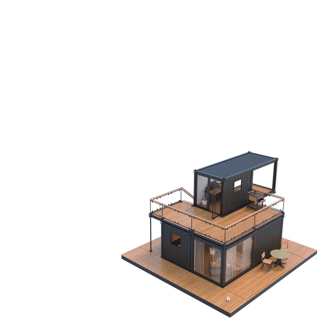 Container House 3D - TurboSquid 2174826