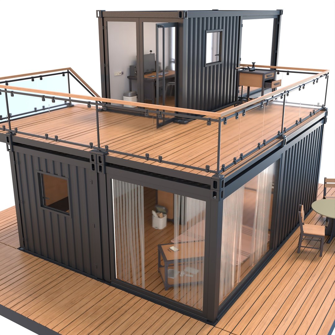 Container House 3D - TurboSquid 2174826