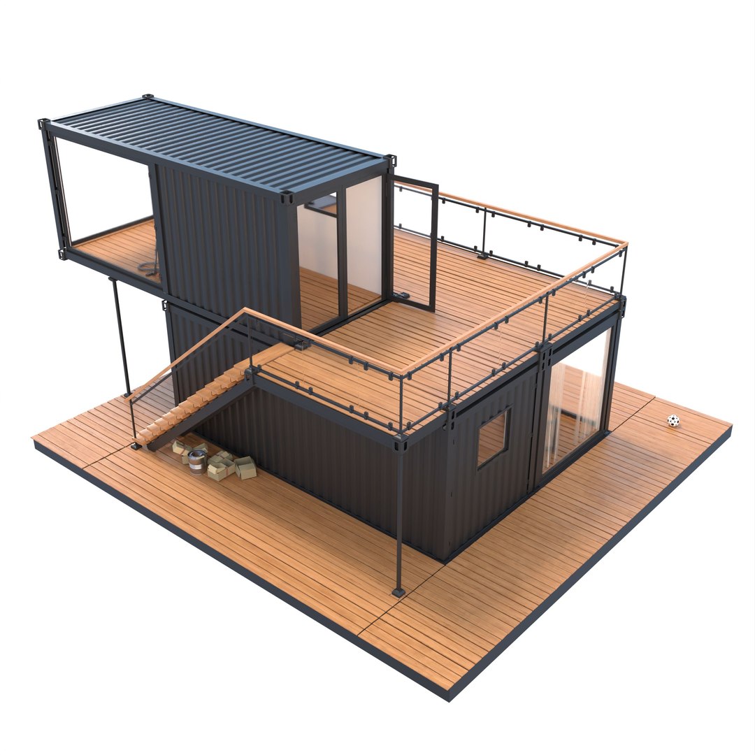 Container House 3D - TurboSquid 2174826