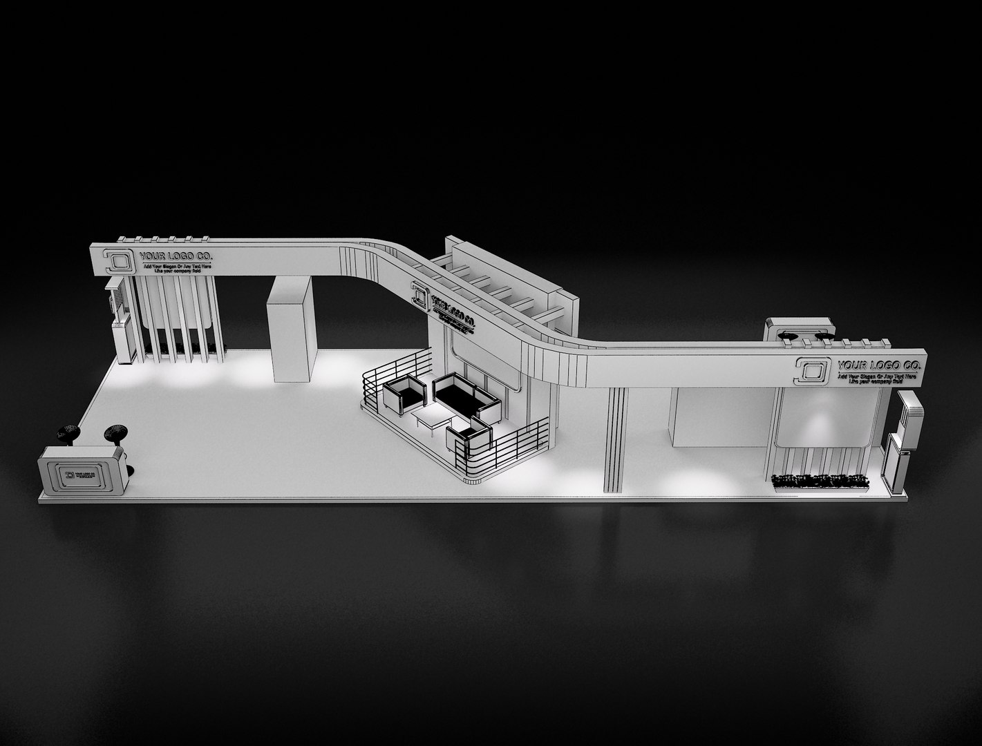 3D Model Booth Exhibition Stand A 618 - TurboSquid 1952113