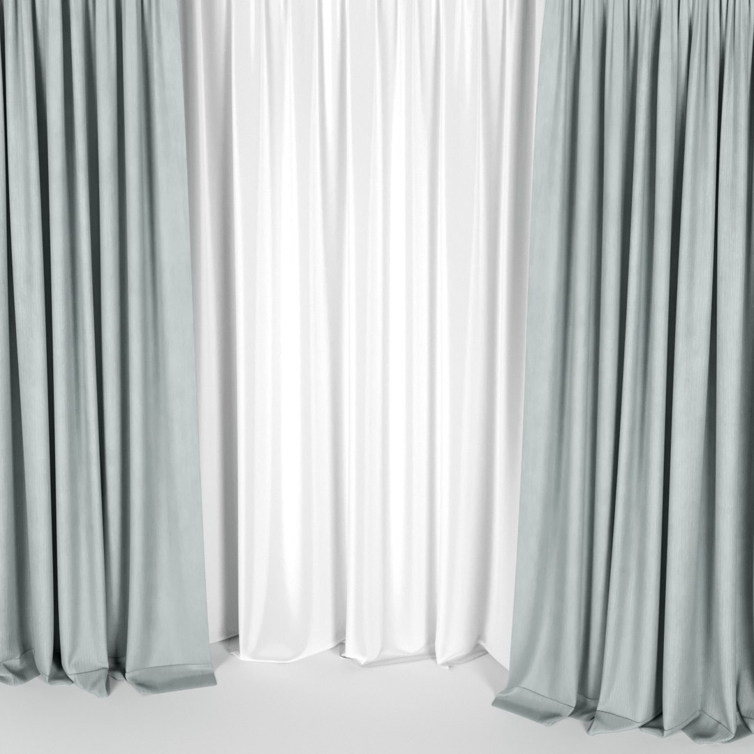 Curtains Drapes 3D Model - TurboSquid 1464664