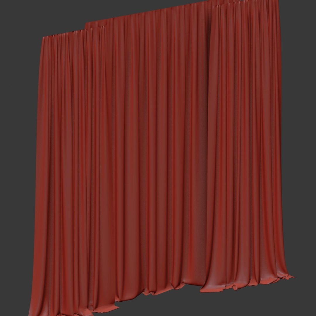 Curtains Drapes 3D Model - TurboSquid 1464664