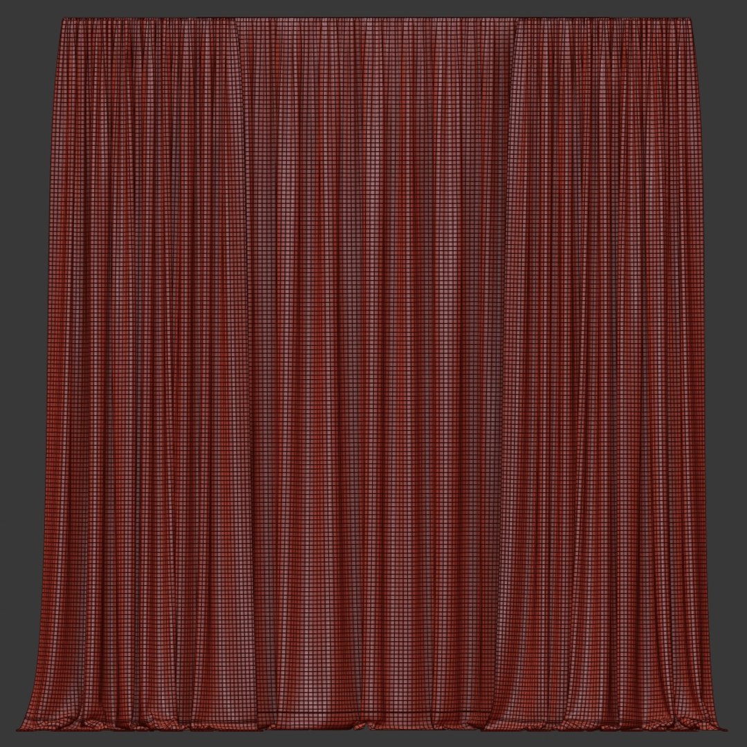 Curtains Drapes 3D Model - TurboSquid 1464664