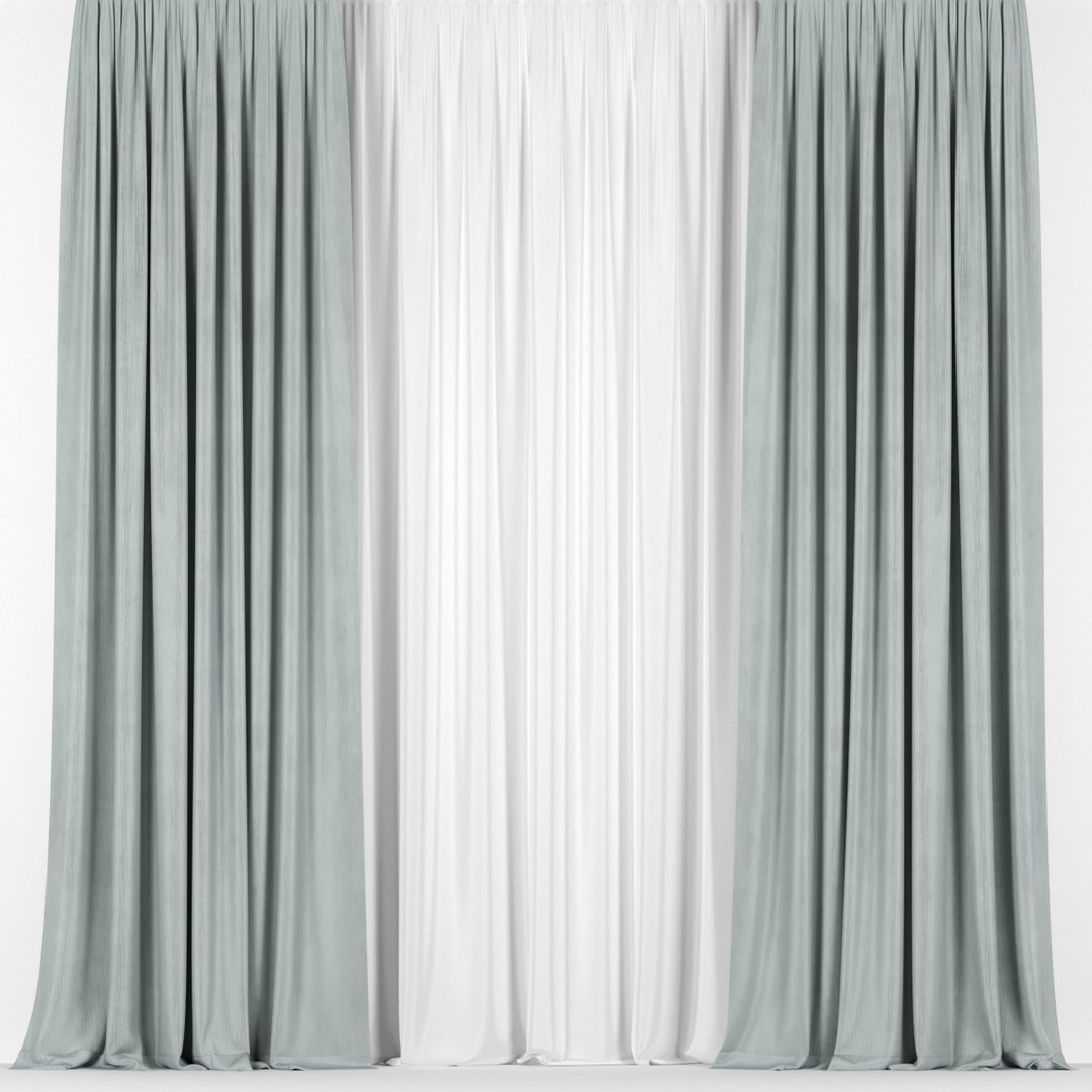 Curtains Drapes 3D Model - TurboSquid 1464664