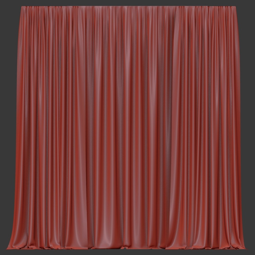 Curtains Drapes 3D Model - TurboSquid 1464664