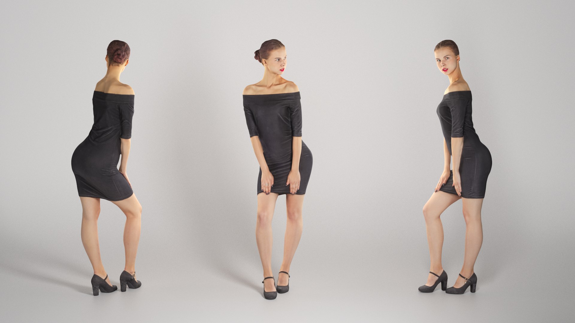 Attractive Young Woman Dressed 3D Model - TurboSquid 1563703