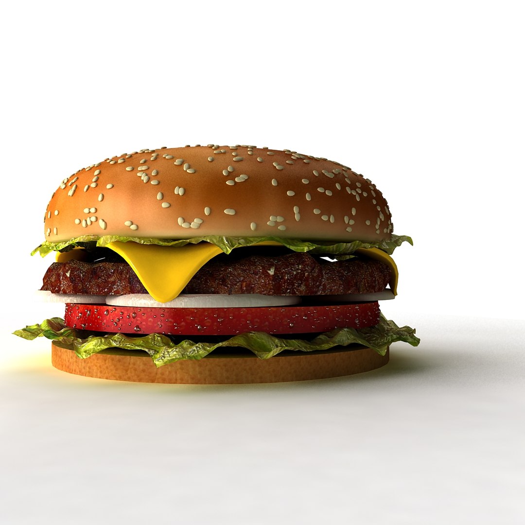 3d Hamburger Scene