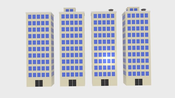 3d model block building