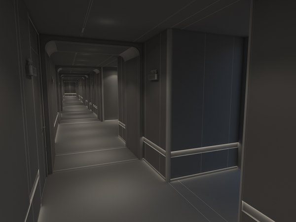 3D Hallway model - TurboSquid 2000290