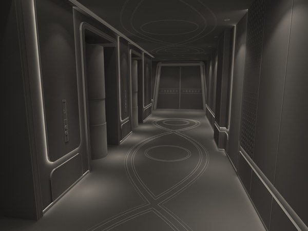 3D Hallway model - TurboSquid 2000290