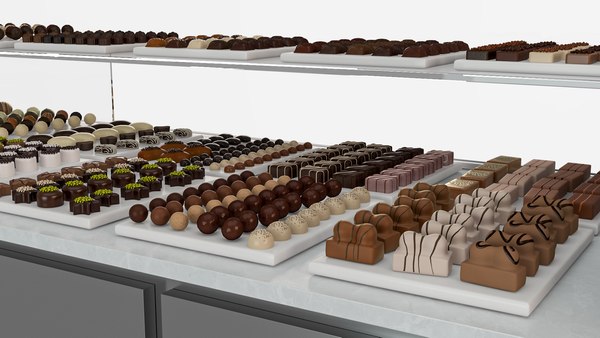 Chocolate display case 3D model - TurboSquid 1627778