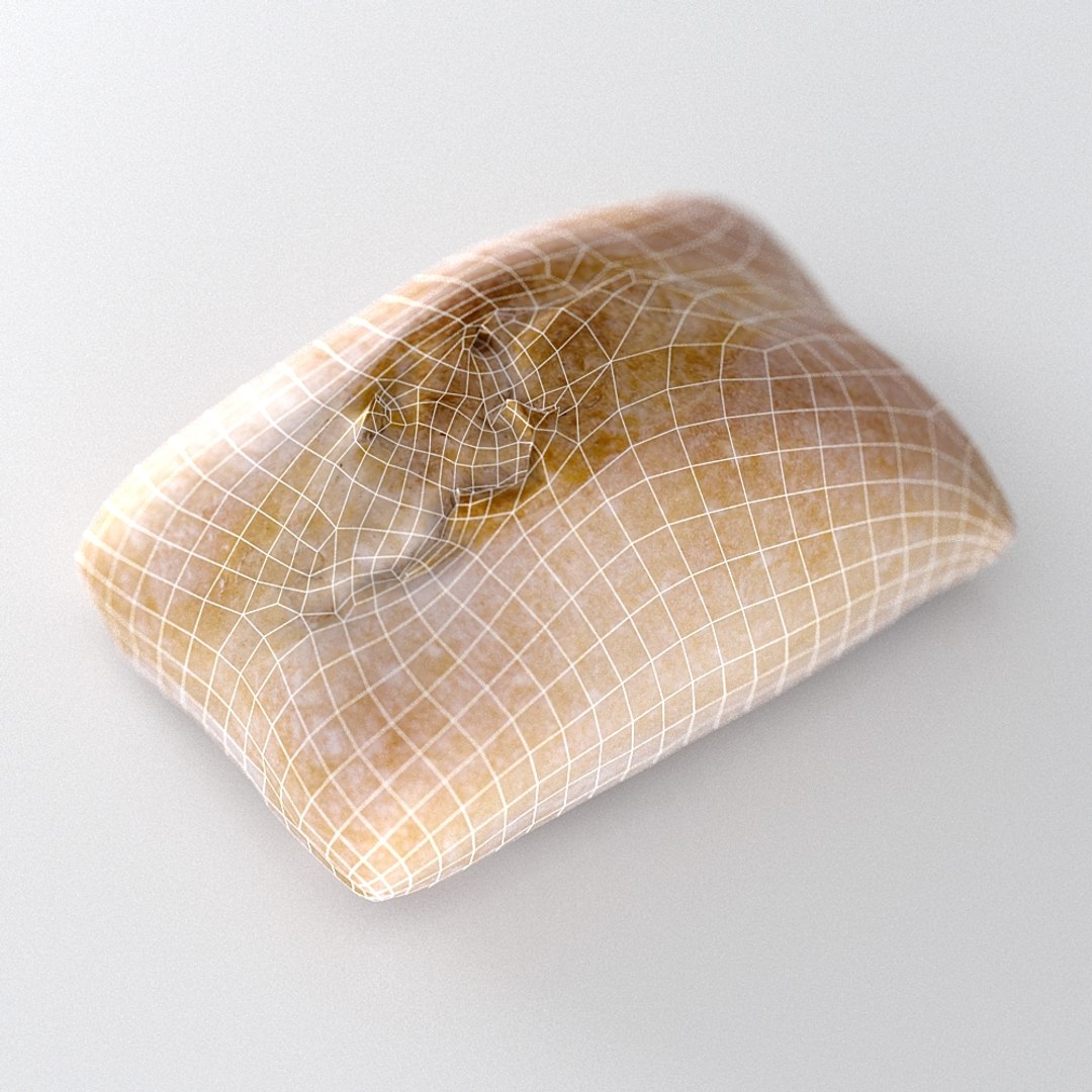 3D Pastry Bun Model - TurboSquid 1542363