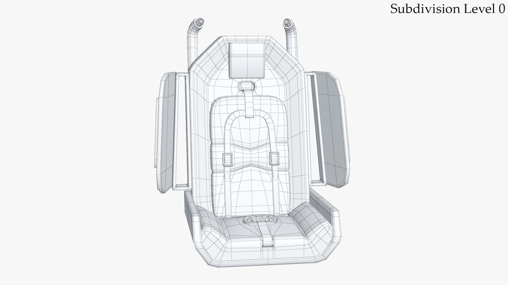 Helicopter Pilot Seat 3D Model - TurboSquid 1614123
