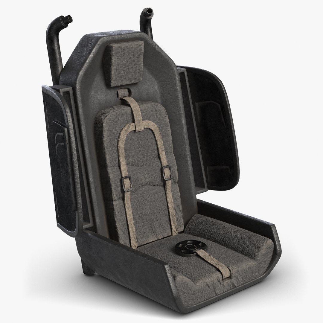 Helicopter pilot seat 3D model - TurboSquid 1614123
