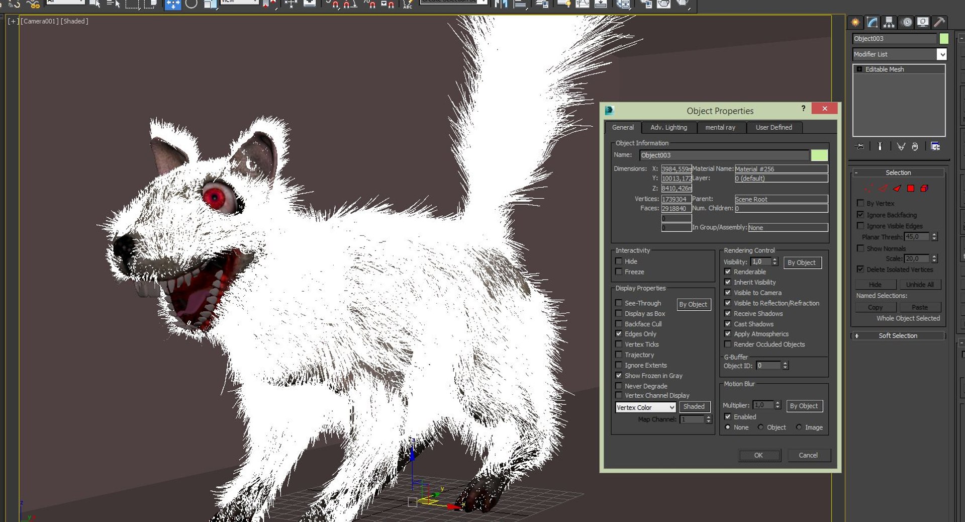 3D hungry squirrel ferret mutant - TurboSquid 1522940