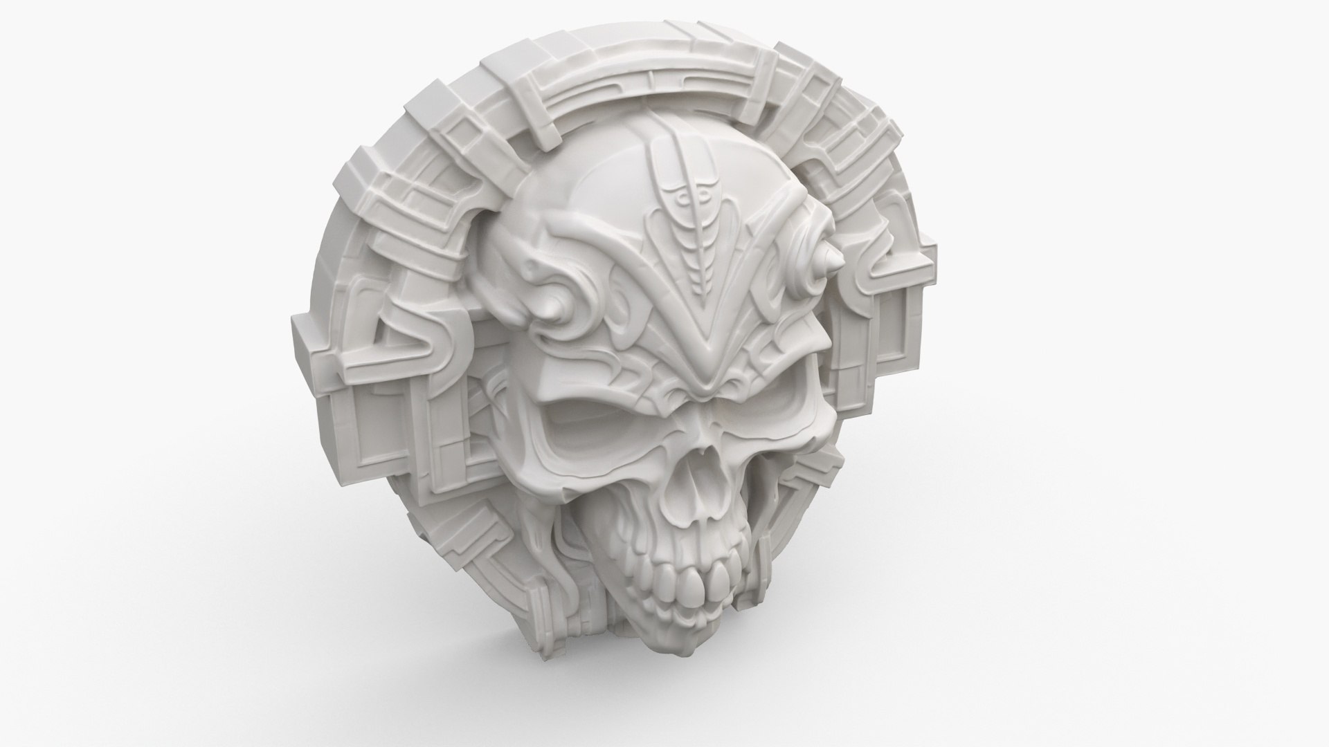 3D Techno Totem Skull 9 - TurboSquid 2205269