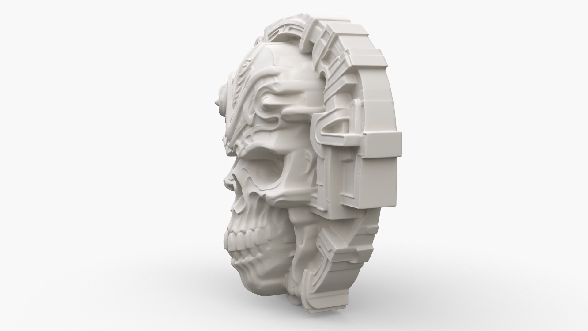 3D Techno Totem Skull 9 - TurboSquid 2205269