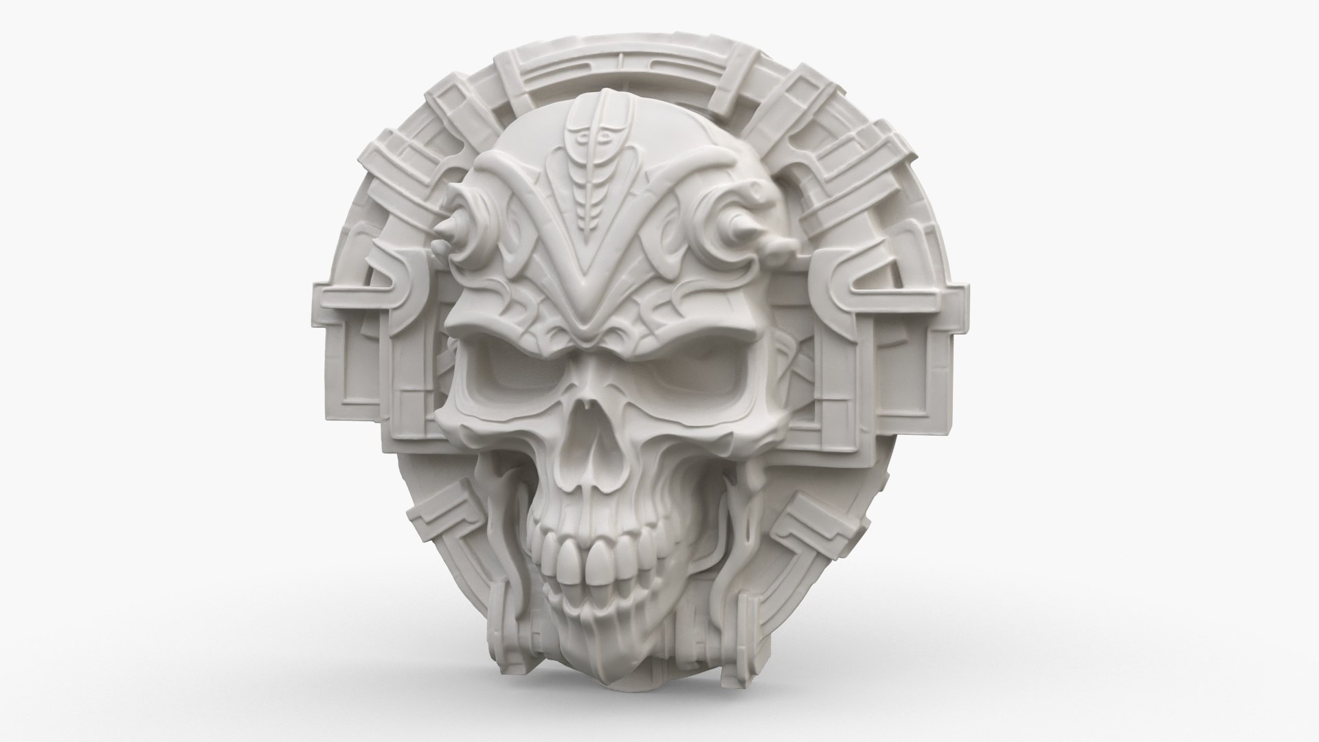 3D Techno Totem Skull 9 - TurboSquid 2205269