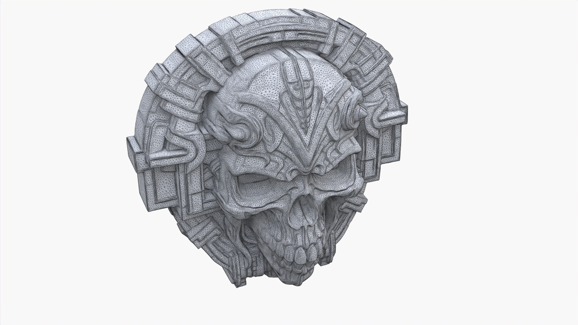 3D Techno Totem Skull 9 - TurboSquid 2205269