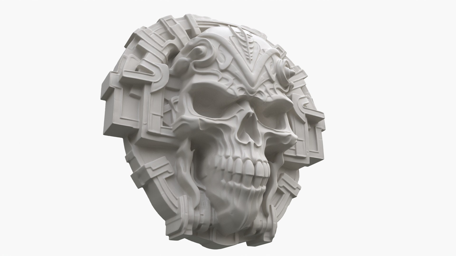 3D Techno Totem Skull 9 - TurboSquid 2205269