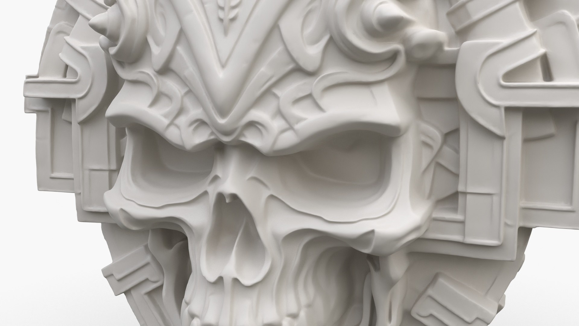 3D Techno Totem Skull 9 - TurboSquid 2205269