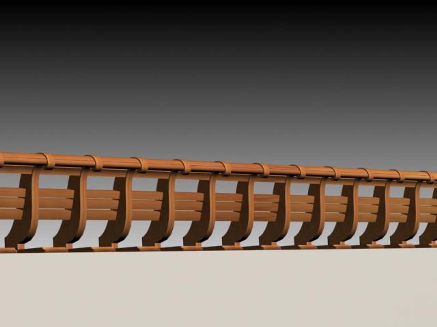 Houses Hand Rail 3d Model