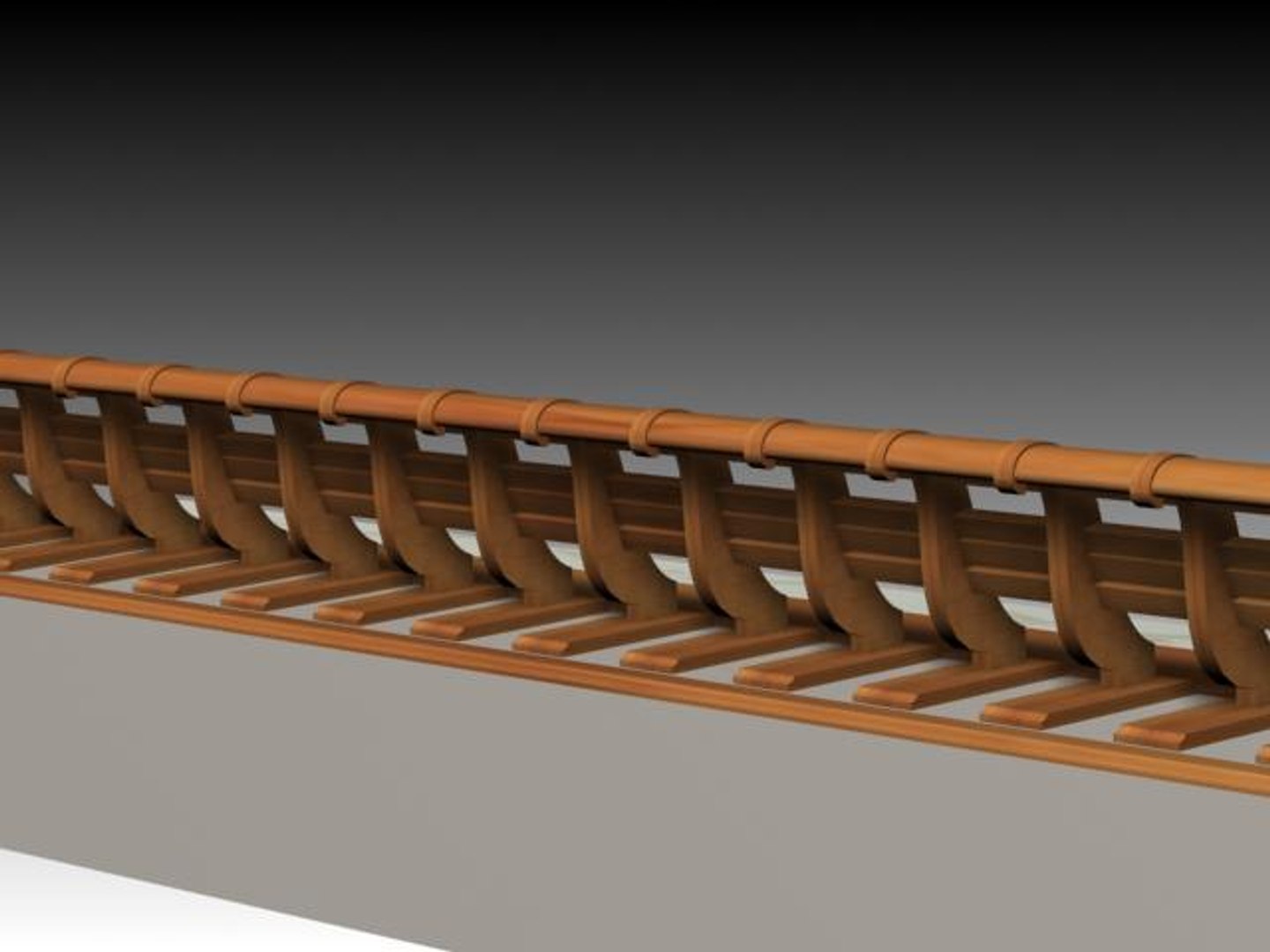Houses Hand Rail 3d Model