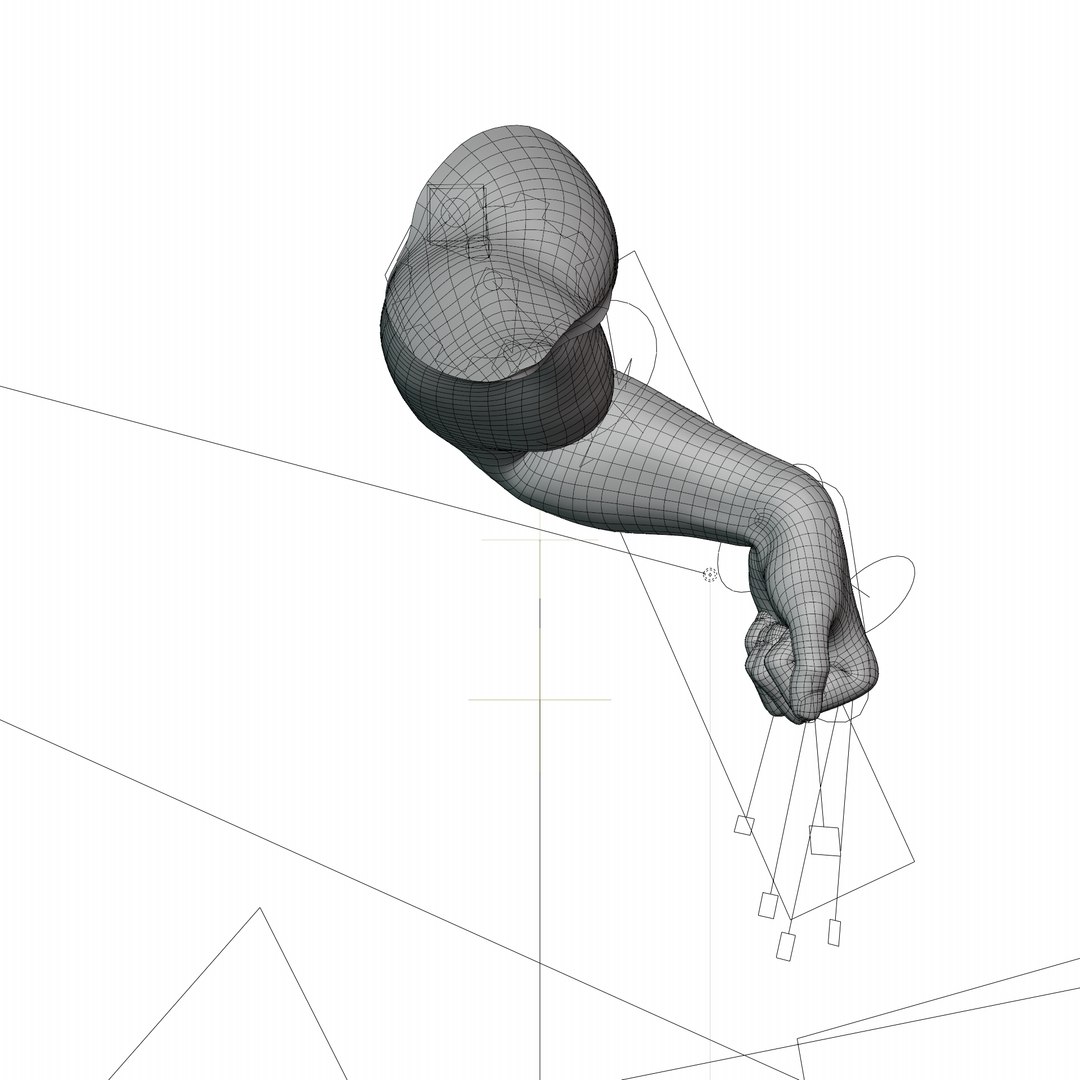 Hand anatomy man rig model - TurboSquid 1600018