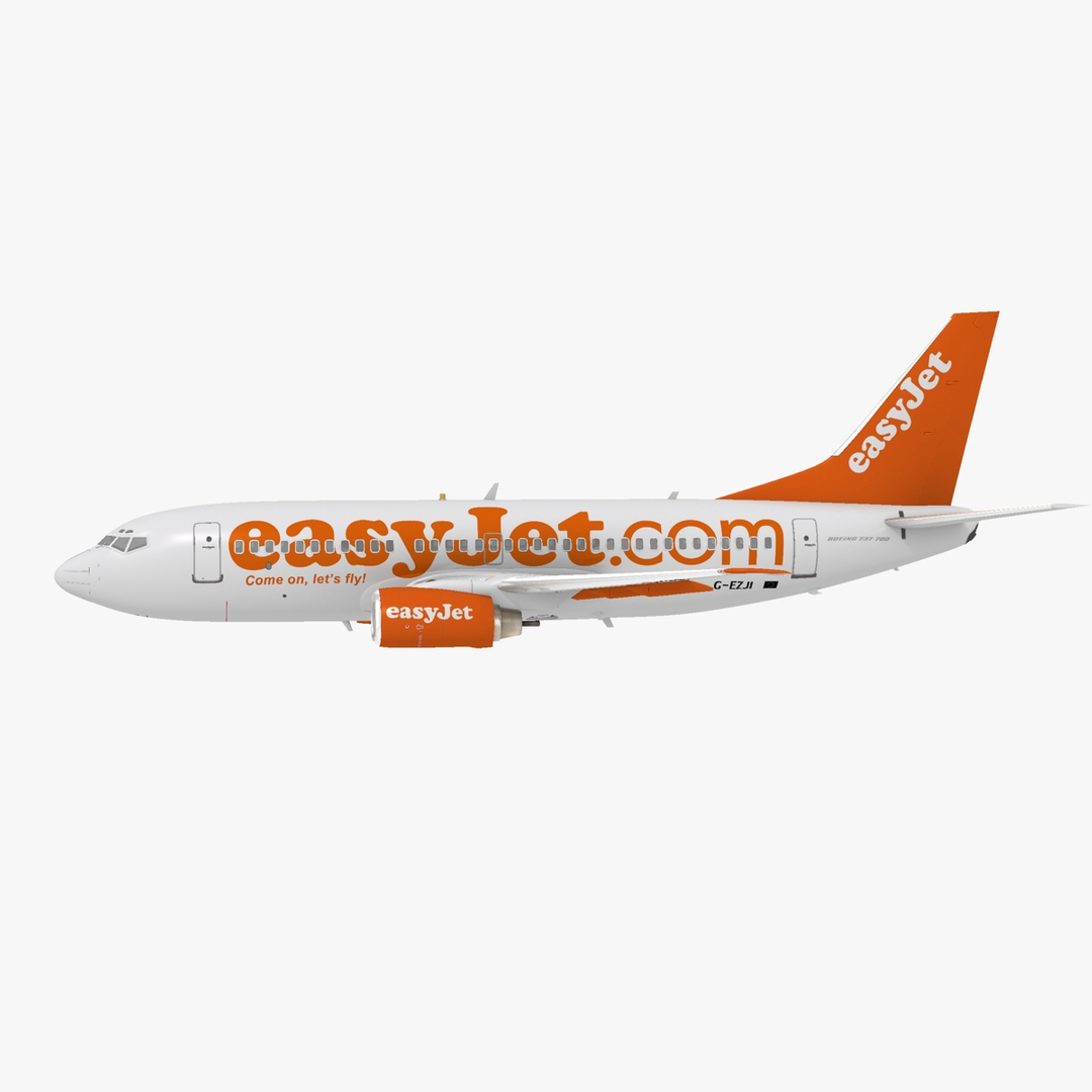 Easyjet Boeing 737-700 3d Model