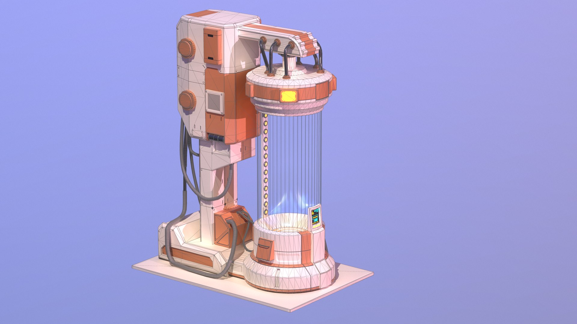 Sci fi chamber cryo model - TurboSquid 1505236