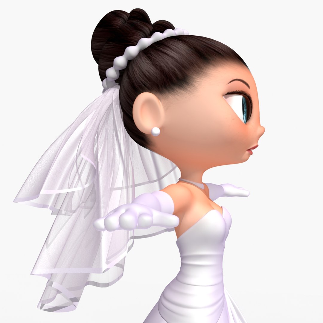 3dsmax cartoon bride