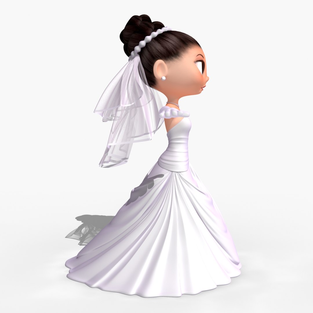 3dsmax cartoon bride