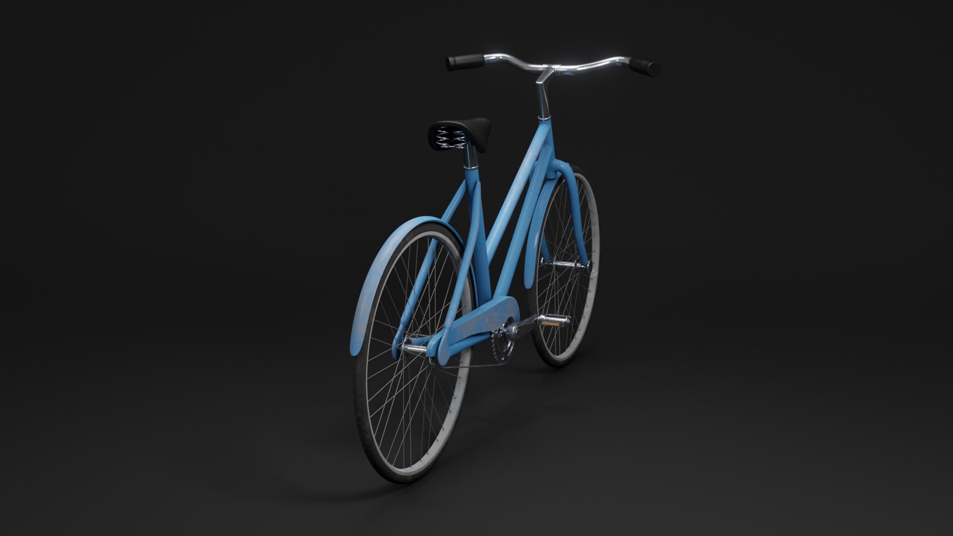 3D Retro Bike Model - TurboSquid 1610932